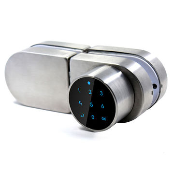 ChinaSmart no holes office remote frameless glass door electric strike ...