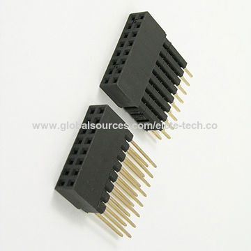 China 2.54mm female header, long pins header connector, PC104 on Global Sources,PC104,long pins ...