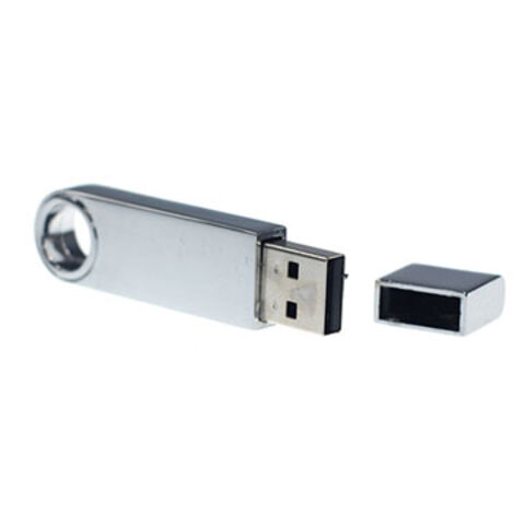 Ce/Fcc Customized USB Flash Drive With Aluminium Housing And Key Loop ...