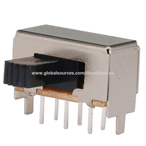 Horizontal slide switch with 10,000 cycles lifespan/rating 0.3A/50V DC ...