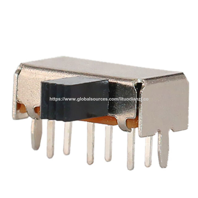 Horizontal slide switch with 10,000 cycles lifespan/rating 0.3A/50V DC ...