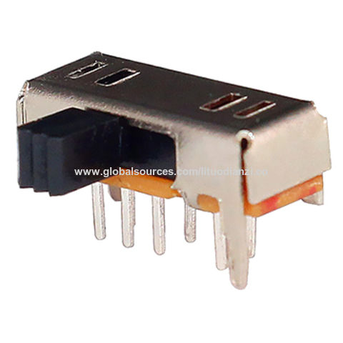 Horizontal slide switch with 10,000 cycles lifespan/rating 0.3A/50V DC ...