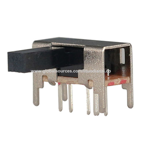 Horizontal slide switch with 10,000 cycles lifespan/rating 0.3A/50V DC ...