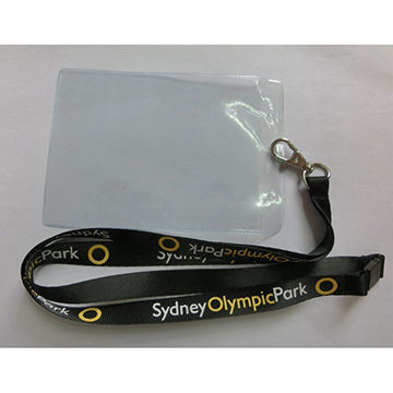 Buy Wholesale China Printed Logo Designer Id Lanyard With Clear Badge ...