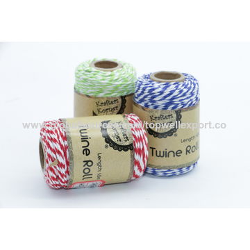 Two Tone Colour Twine Roll, Twisted String Cotton DIY string cotton ...