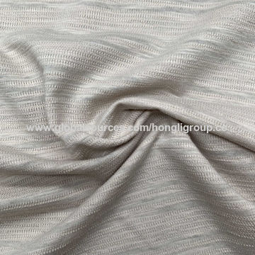 Buy Wholesale China Slub Hacci 95%polyester 5%rayon Knit Fabric For T ...