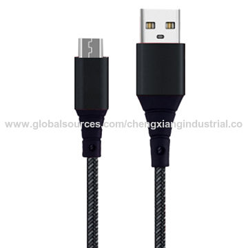 Buy Wholesale China Metal Cable Fast Charging Nylon Braided Data Cable ...