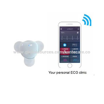 China Electrode wireless ECG machine measure heartbeat recorder mini ...