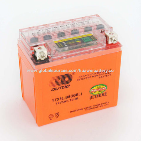 Buy Wholesale China Motorcycle Mf Battery With 12v/4ah Capacity And Dry ...
