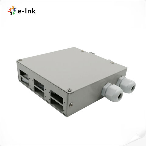 China DIN-Rail Fiber Optic Splice Box without Adapter on Global Sources ...
