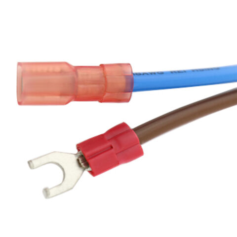 Taiwan Ring Fork Crimp Insulation Terminal Industrial Cable Assemblies ...