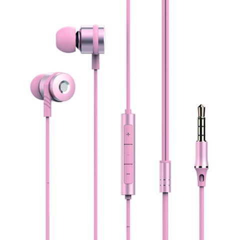 Metal Wired Earphone 3.5mm Ear Buds Stereo Wired Noise Canceling ...