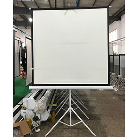 Buy Wholesale China 80-inch 4:3 White Matte Portable Projector Screen ...
