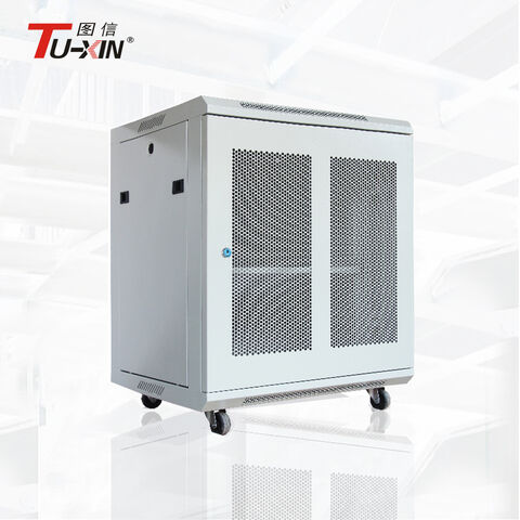 China Home use mini server rack with hexa holes mesh door, 12u comms ...