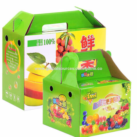 Portable Fruit Box Corrugated Packaging Boxes Be Made Of Corrugated Box ...