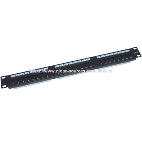 Buy Wholesale China 19” 1u 24 Port C5e/c6 Patch Panel With Led Light ...