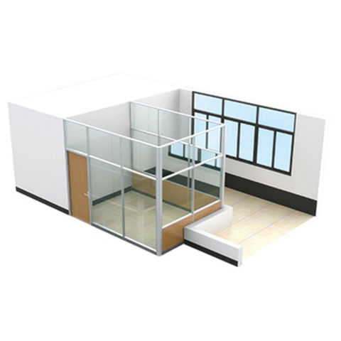 Office furniture wood cubicle high partition with grass design office ...