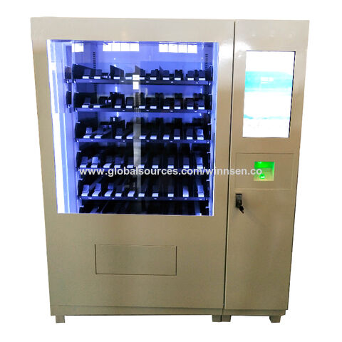 Smart Salad Drinks Sandwich Vending Kiosk Machine With Big Screen And ...