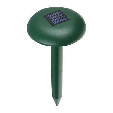Solar Mole Repeller - Sonic Mole Repellent Rodent Control Deterrent ...