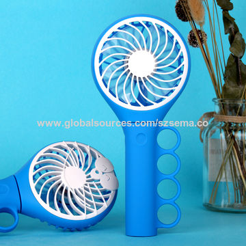 Mini Portable Power Bank Fanwith Ring, Handy Fan, Rechargeable Operated ...