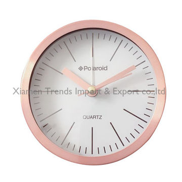 Buy Wholesale China Modern Rose Gold Small Desk Clock With Detachable ...