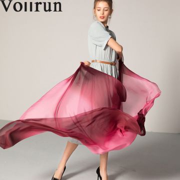 Buy Wholesale China Dark Red Ombre Silk Chiffon Long Scarf,flowy And ...