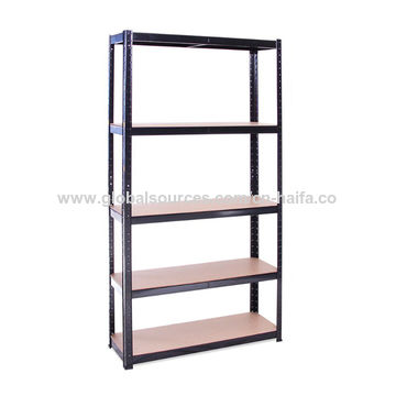 Buy Wholesale China Home Workshop Storage 5 Tier Rack Black Metal ...