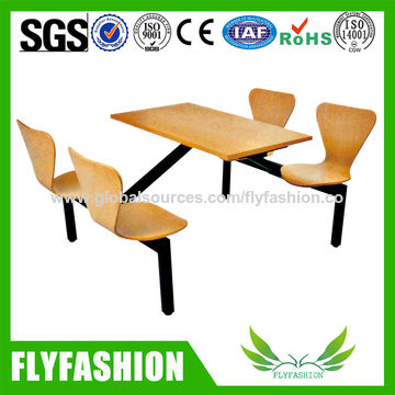 4 seats KFC fast food dining table, restaurant furniture, canteen table ...