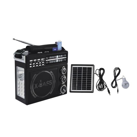 Solar Flashlight Radio With Usb Tf Sd Slot Super Speaker - China ...