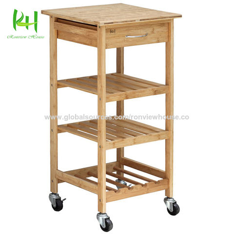 Bamboo Kitchen carts, made by environment-friendly bamboo with omni ...