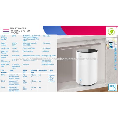 Smart Wifi App. Direct-drink Water Purifying System,2 Filter,water ...