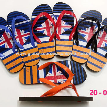 Buy Wholesale China Colorsful Printed Men's Pvc Slippers Stock & Pvc ...