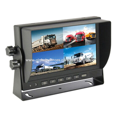 Quad Monitor stand alone monitor,sun shade with 7" TFT LCD for Truck ...