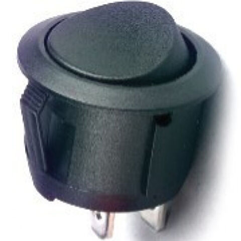 Buy Wholesale China A Round Spst Rocker Switch In Black, With A Snap ...