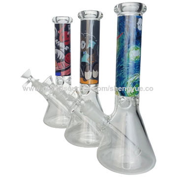 China 12inch new colour beaker bottle glass bong on Global Sources