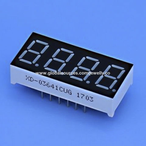 China 0.36 inch white 4-digit 7-segment LED display on Global Sources ...