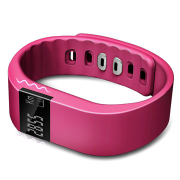 Buy Wholesale China Newest Design Slap Band Silicone Pedometer With Lcd ...