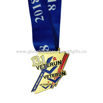 Buy Wholesale China Customized Irregular Shape Gold Marathon Run Medal ...