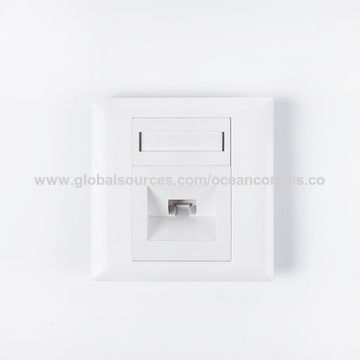 Buy Wholesale China Plastic One Port Wall Face Plate Panel Cover For Sc ...