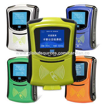 China Bus Card Reader Writer with QR Code and RFID Cards on Public ...