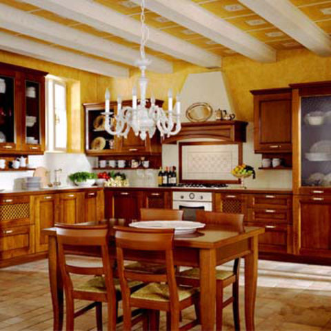 RTA kitchen cabinet, made of maple, in chestnut stained color, with ...