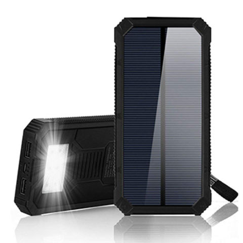Buy Wholesale China 15000mah Solar Power Bank With Led Lights And Dual ...