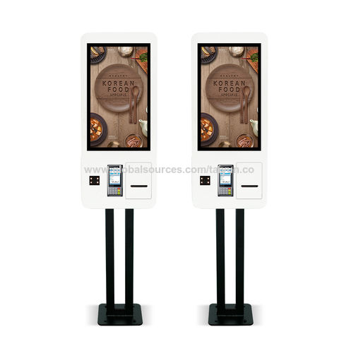 Floor Standing 27 inch Touch Screen Self Order Payment Self-Service ...