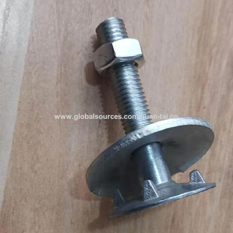 DIN 15237 Carbon Steel Elevator Bolt With Cup Washer Nut, elevator bolt belt bolt DIN15237 bolt ...