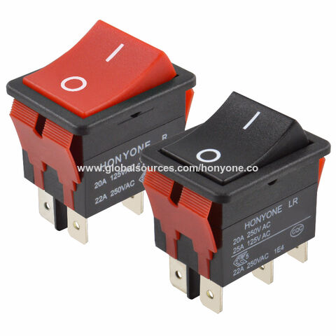 China Honyone 30x22mm DPST 20A Heavy Current UL/CQC/ENEC internal seal ...