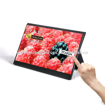 China 2019 stylish 13.3" touchscreen portable monitor with 4K 3840 ...