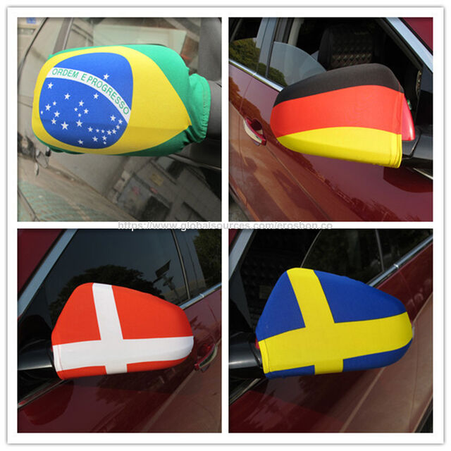 Car Mirror Flags,promotional Flag,elastic Stretched Car Rear-view ...