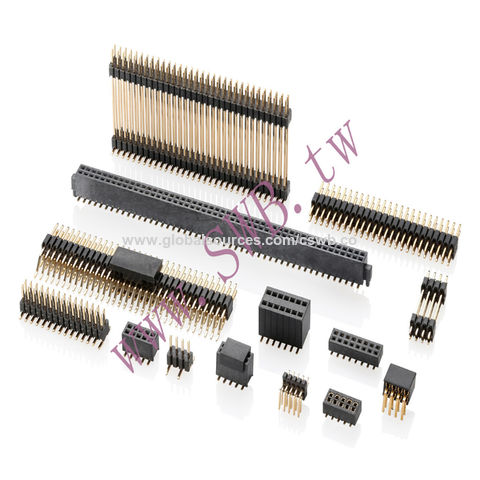 Buy Wholesale China 1.27mm Pitch Pin Header Connectors, Housing/wafer ...