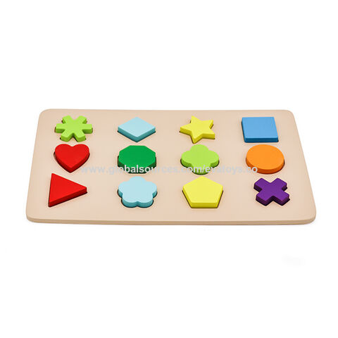 China High quality baby wooden shape puzzles for early learning W14A230 ...