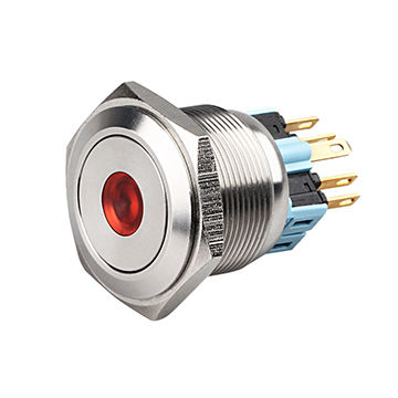 Buy Wholesale China 25mm Metal Pushbutton With Pilot Light & Metal ...